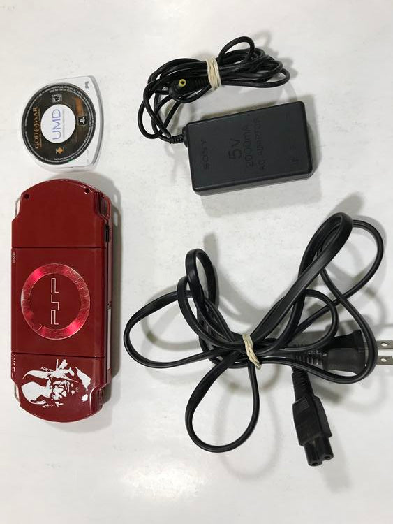 PSP 2001 RED GOD OF WAR EDITION + GOD OF WAR CHAINS OF OLYMPUS used ...