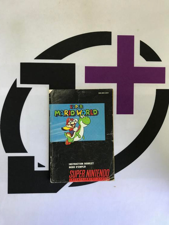 SNES SUPER MARIO WORLD INSTRUCTION BOOKLET BILINGUAL (usagé) – Jeux+ Le ...