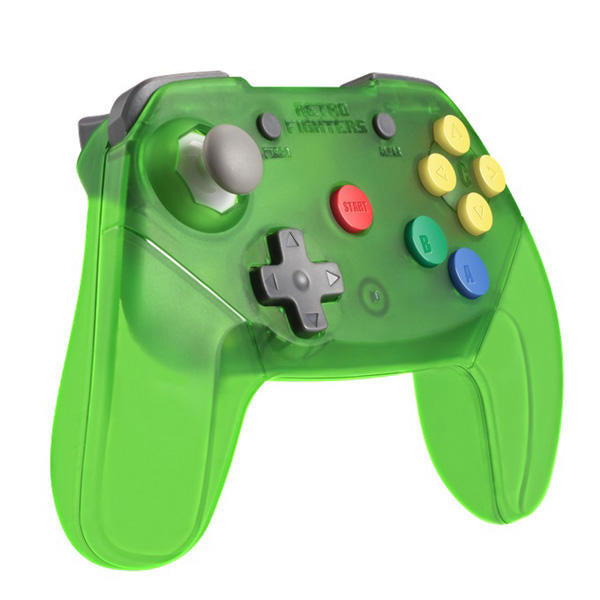 CONTROLLER WIRELESS GREEN BRAWLER RETRO FIGHTERS (N64) – Jeux+ Le Magot