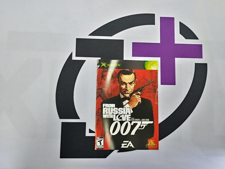 XBOX 007 JAMES BOND FROM RUSSIA WITH LOVE INSTRUCTION BOOKLET BILINGUA ...