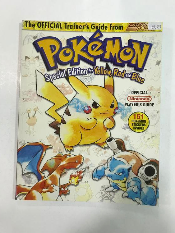 HINT BOOK POKEMON YELLOW / RED / BLUE (usagé) – Jeux+ Le Magot