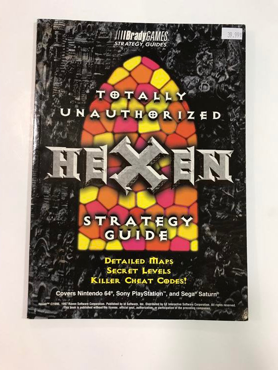 HINT BOOK HEXEN TOTALLY UNAUTHORIZED – Jeux+ Le Magot