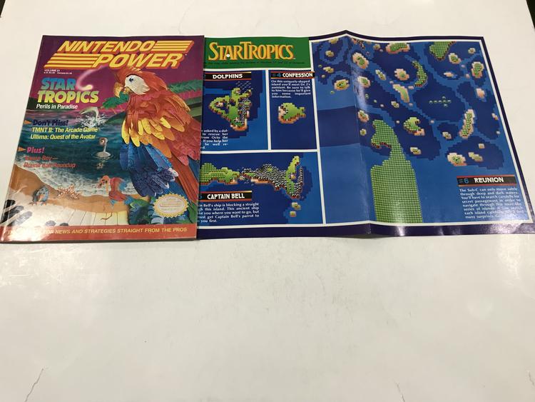 NINTENDO POWER GAMER MAGAZINE VOLUME 21 WITH POSTER - STAR TROPICS ...